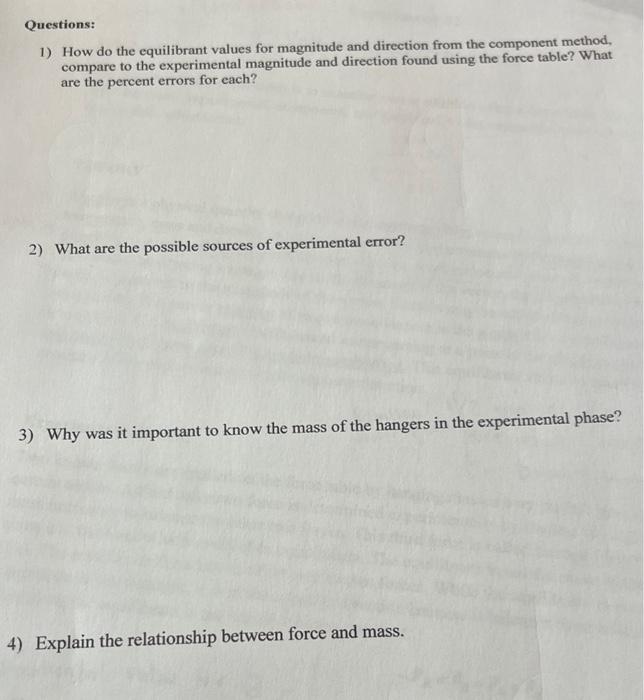 Table 2C : Finding FRcal, θRcal, FEcal and θEcal | Chegg.com