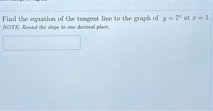 Solved Find the equation of the tangent line to the graph of | Chegg.com