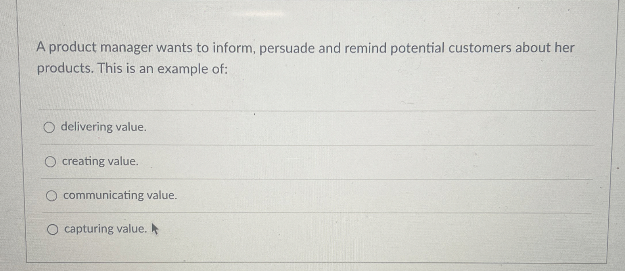 Solved A product manager wants to inform, persuade and | Chegg.com