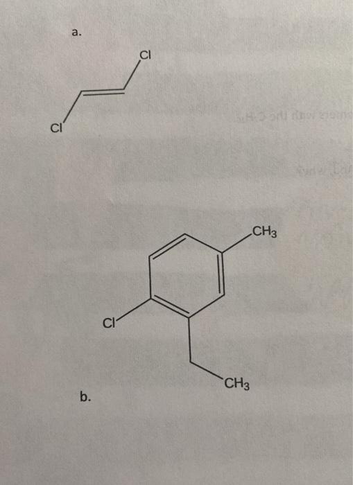 Solved a. CI CI CH3 CI CH3 b. Br H3C CH3 od 12 land 290 | Chegg.com