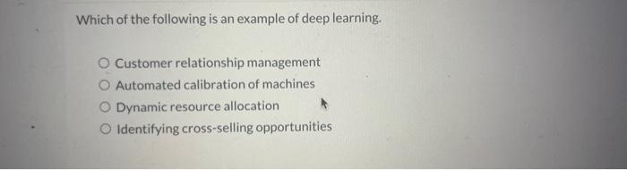 Solved Which of the following is an example of deep | Chegg.com