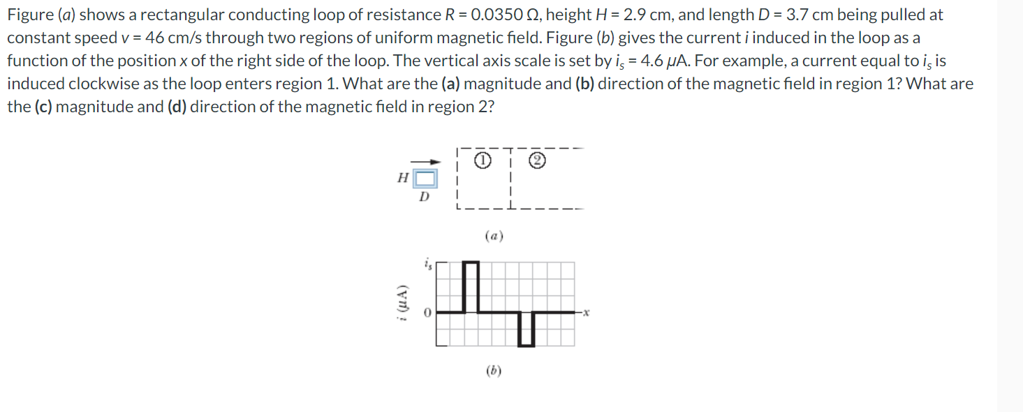 Solved Figure (a) ﻿shows a rectangular conducting loop of | Chegg.com