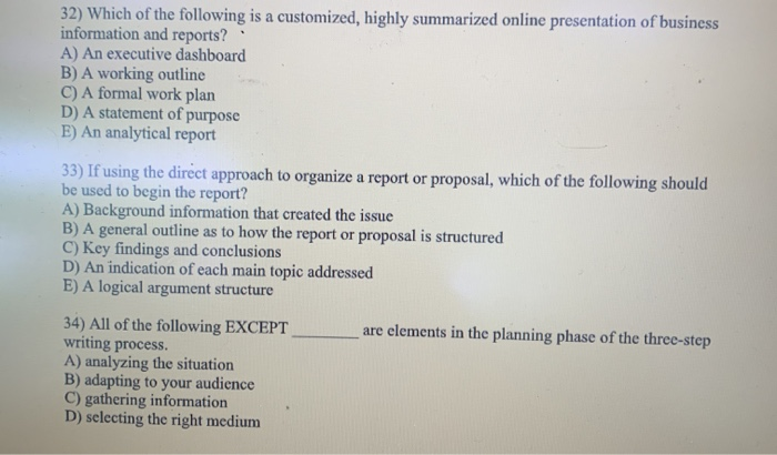 Solved 32) Which of the following is a customized, highly | Chegg.com