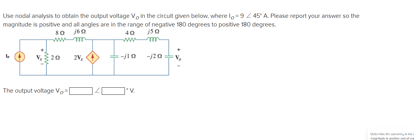 Solved Use nodal analysis to obtain the output voltage VO | Chegg.com