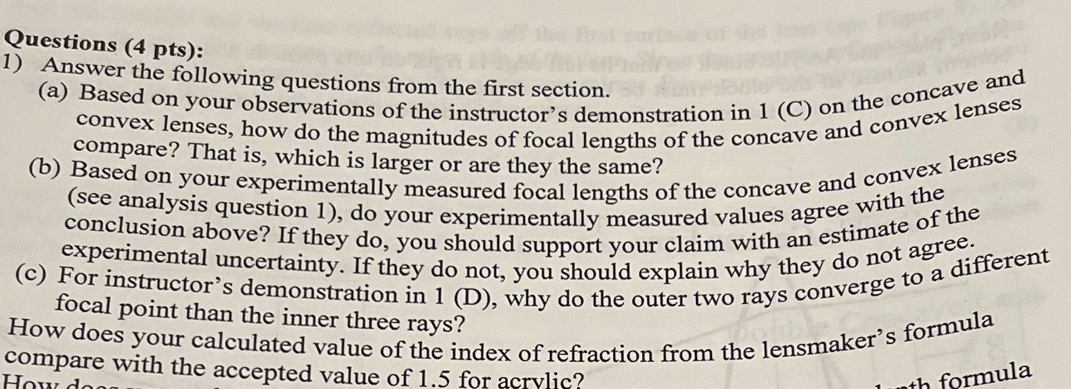 Solved ANSWER ONLY 1a, 1b, 1c-Questions (4 ﻿pts):Answer the | Chegg.com