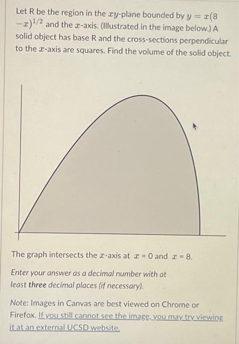 Solved Let R be the region in the xy-plane bounded by y = = | Chegg.com