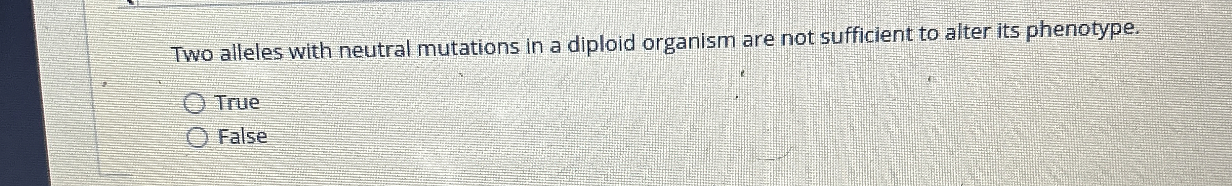 Solved Two alleles with neutral mutations in a diploid | Chegg.com