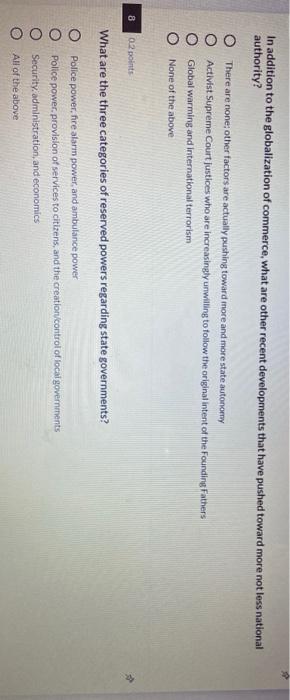 What is the doctrine of nullification? OOOO The daim | Chegg.com