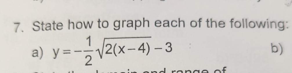 Solved State how to graph each of the | Chegg.com