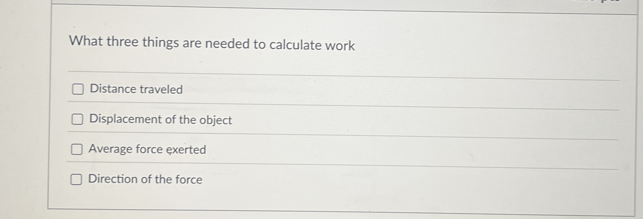 Solved What three things are needed to calculate | Chegg.com