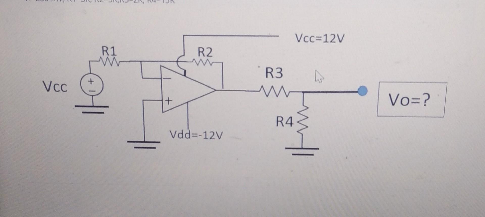 Solved find the output voltage for this values Vi= 200mv | Chegg.com