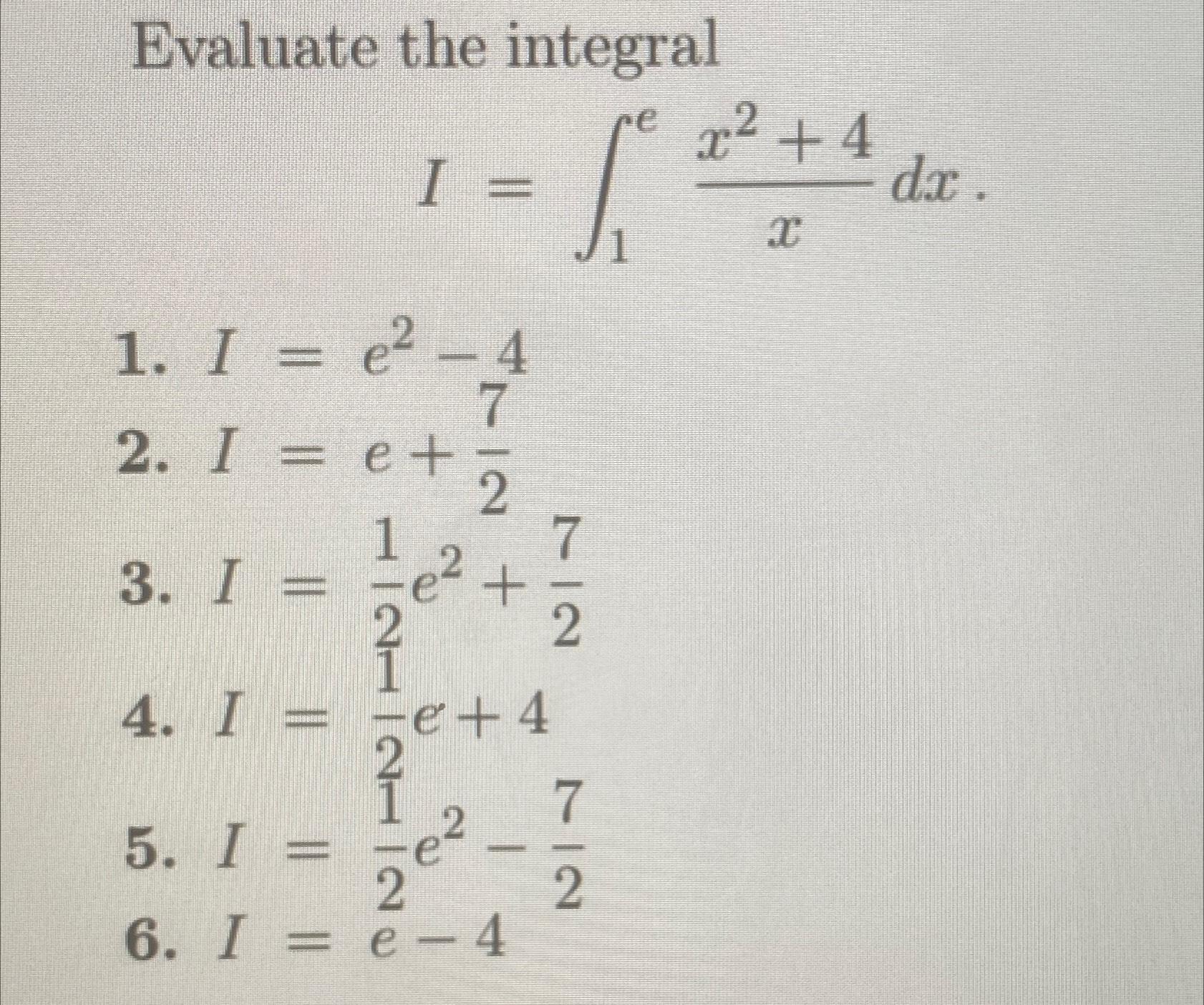 Solved Evaluate the | Chegg.com