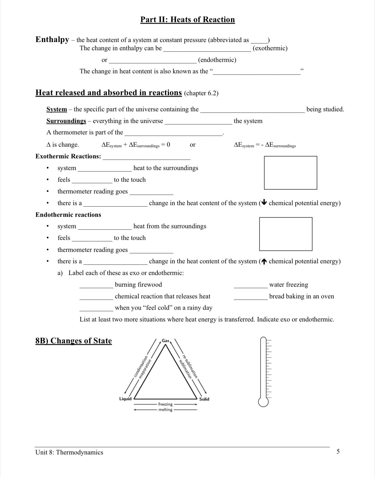 Solved Part II: Heats of ReactionEnthalpy - ﻿the heat | Chegg.com
