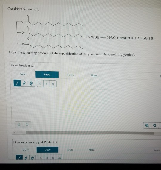 Solved Consider the reaction. + 3NaOH - 3H0+ product A + 3 | Chegg.com