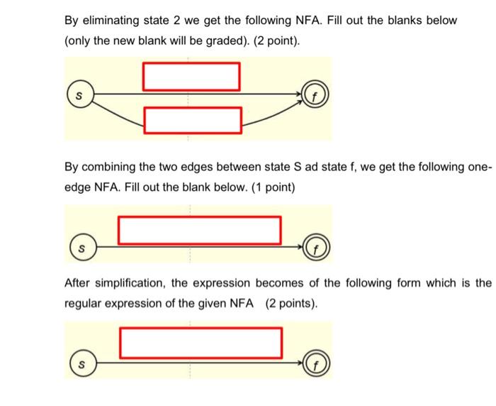 Solved 1. To transform the following NFA to a regular | Chegg.com