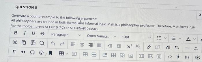 Solved Generate a counterexample to the following argument: | Chegg.com