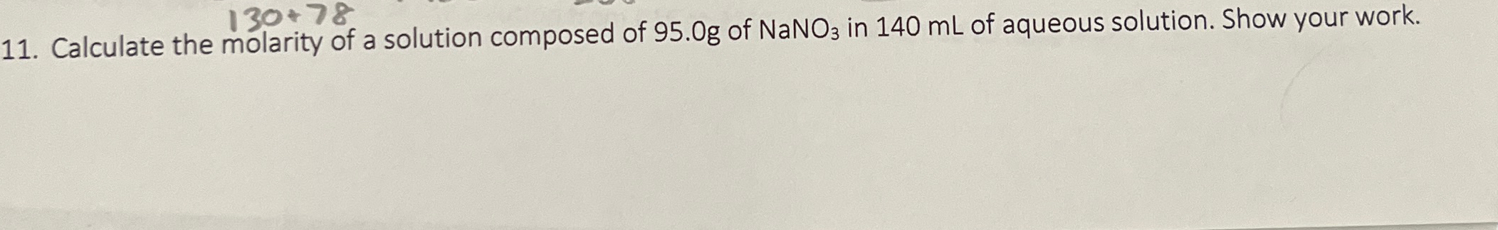 Solved Calculate the molarity of a solution composed of | Chegg.com