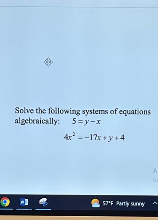 Solved Solve the following systems of equations | Chegg.com