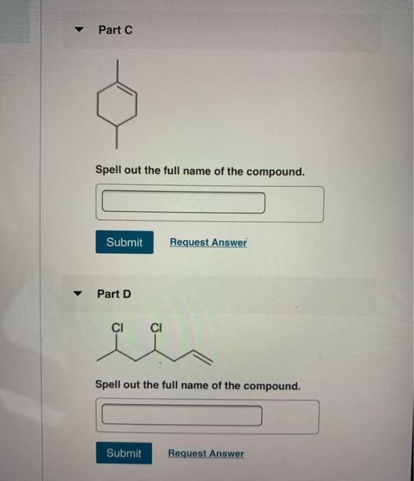 Solved Part A H2C-CH=CH-CH2-CH2-CH3 Spell out the full name | Chegg.com