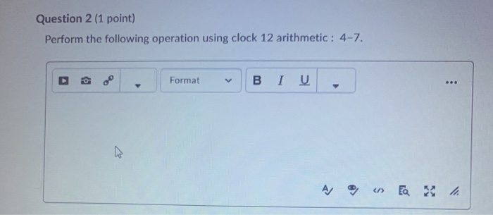 Solved Question 2 (1 point) Perform the following operation | Chegg.com