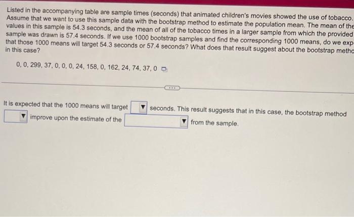 Solved Listed in the accompanying table are sample times | Chegg.com