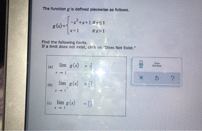 Solved The function g is defined piecewise as follows. | Chegg.com