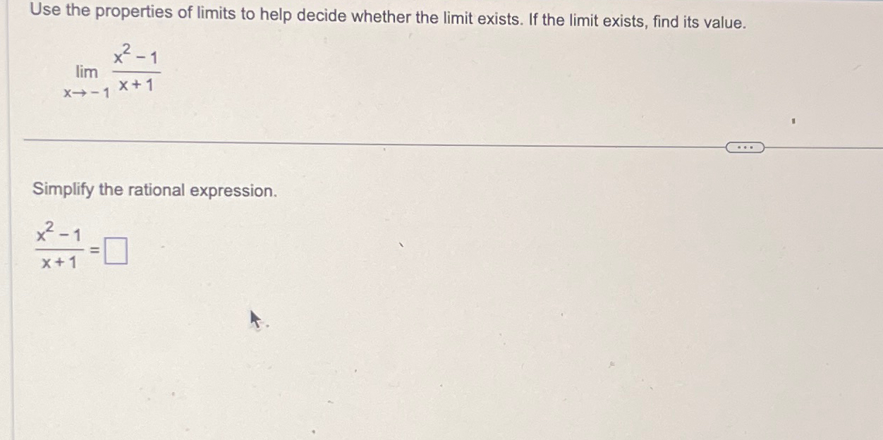 Use The Properties Of Limits To Help Decide Whether