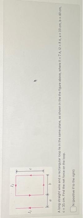 Solved A long straight wire and a rectangular loop lie in | Chegg.com