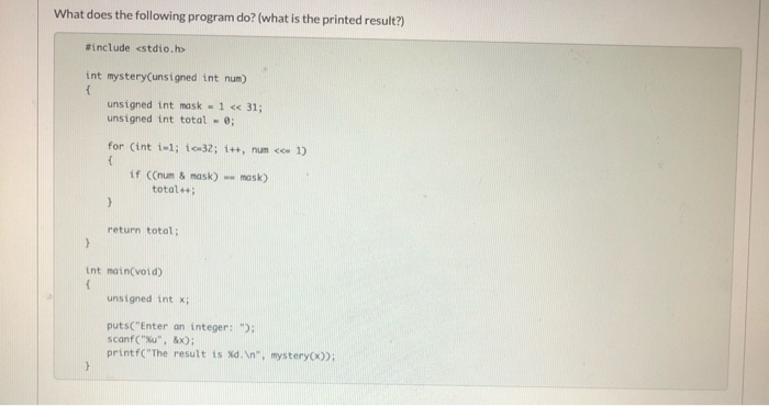 Solved Consider The Following Three Cfunctions List The 1873