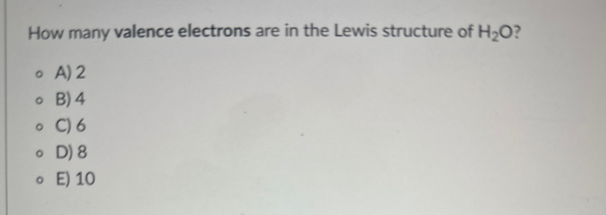 Solved How many valence electrons are in the Lewis structure | Chegg.com