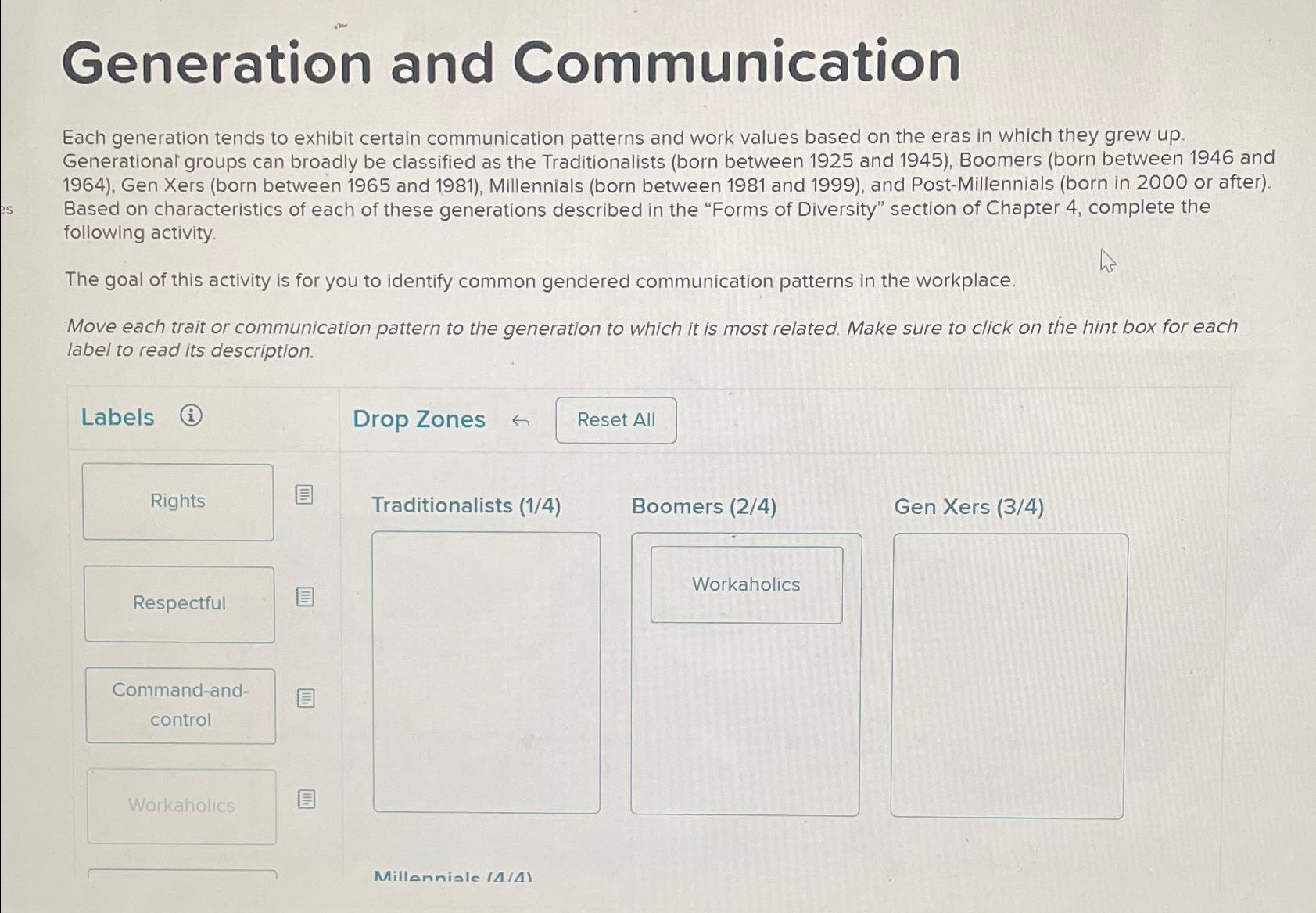 Solved Generation and CommunicationEach generation tends to | Chegg.com