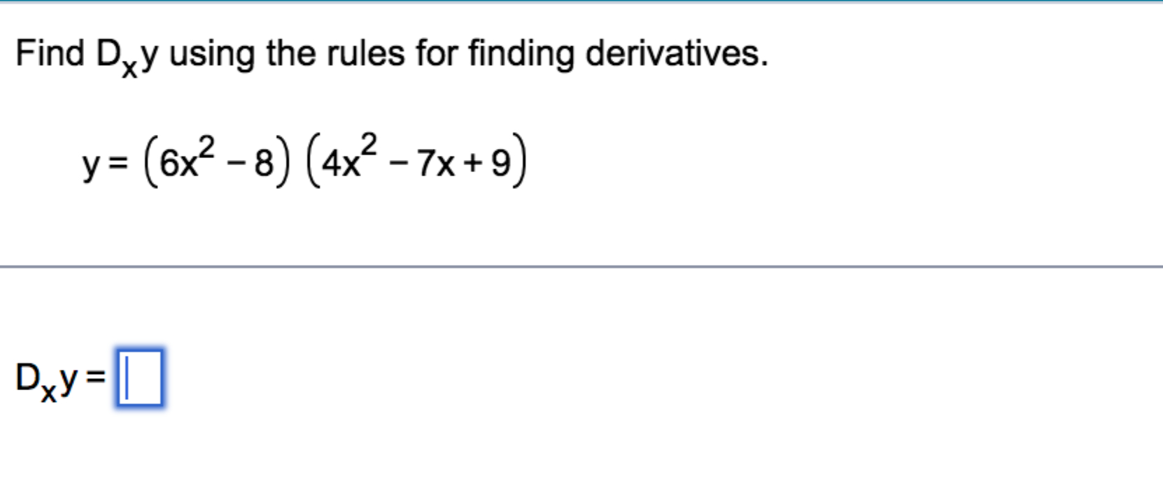 Solved Find Dxy ﻿using the rules for finding | Chegg.com