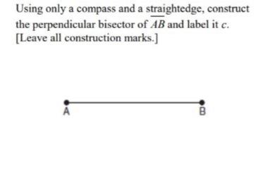 Solved Using only a compass and a straightedge, construct | Chegg.com