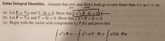 Solved Some Integral Identities Assume that φ(r) ﻿and |G(r)| | Chegg.com