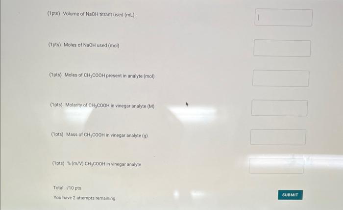 Solved Volume Measurements Near Endpoint(6pts) Calculations | Chegg.com Solved Volume Measurements Near Endpoint(6pts) Calculations | Chegg.com
