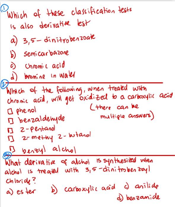 Solved Which of these classification tests is also | Chegg.com