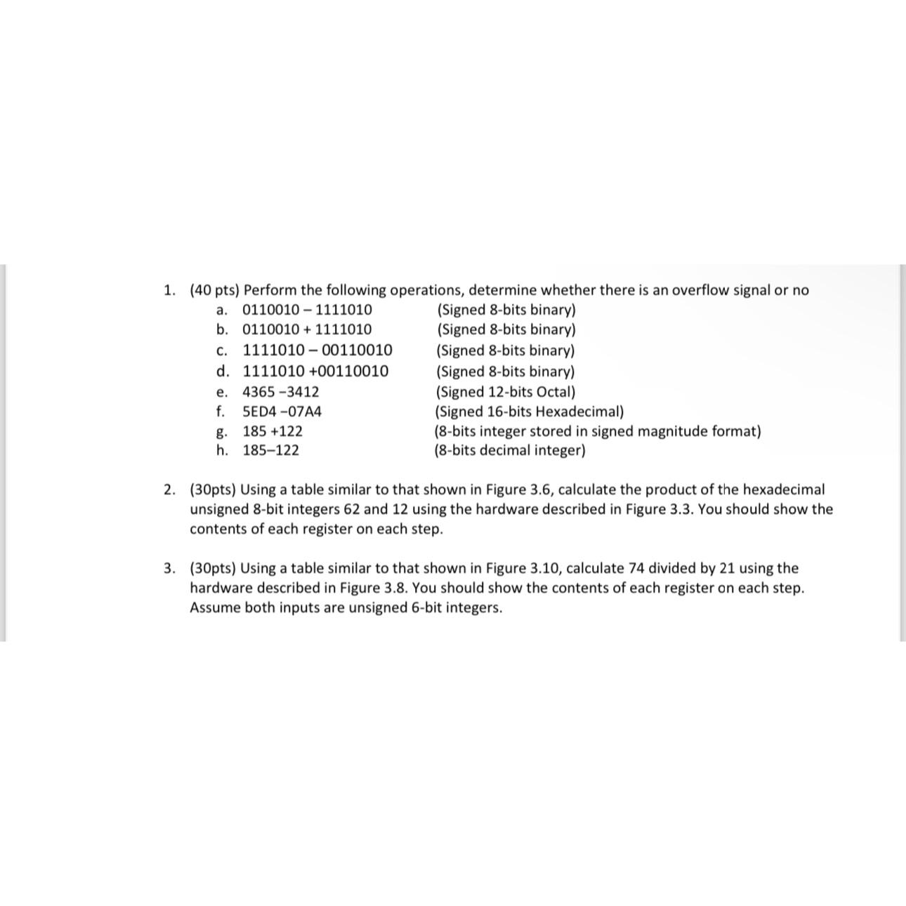 Solved 40 ﻿pts ﻿perform The Following Operations