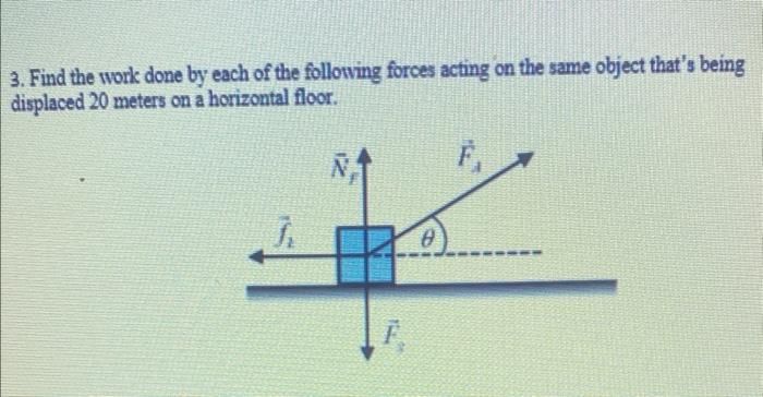 Solved 1. Find the work done on an object that moves 20 | Chegg.com