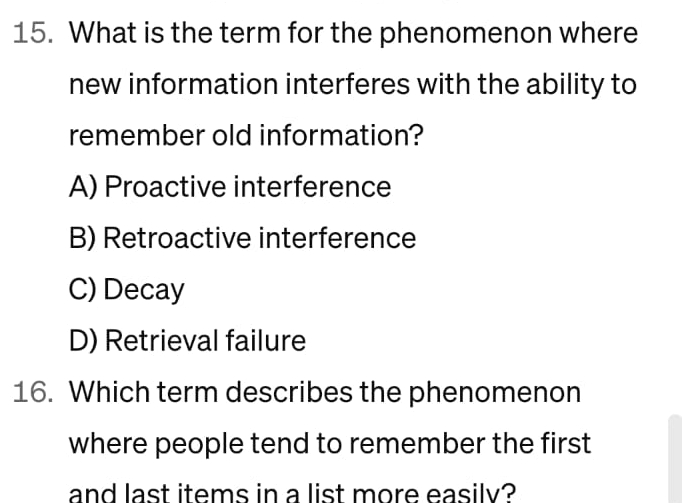 Solved What is the term for the phenomenon where new | Chegg.com