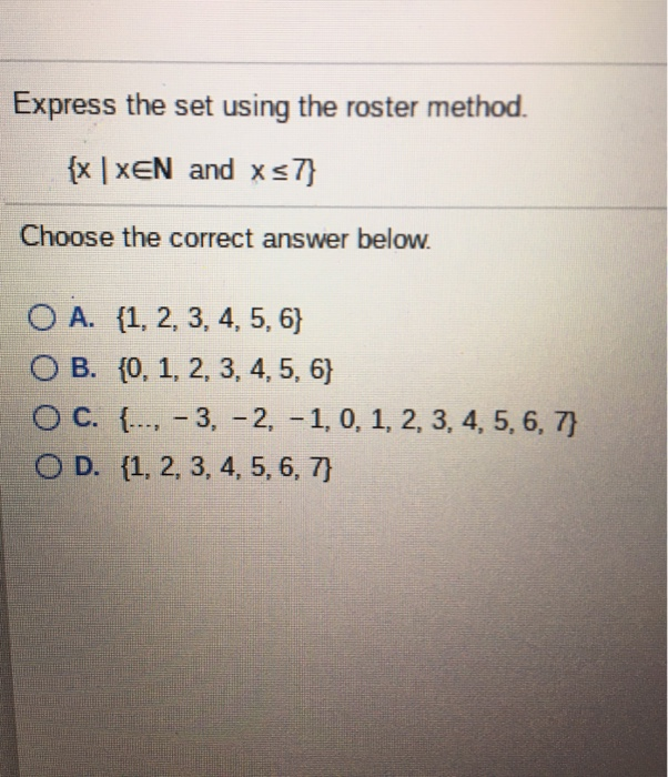 Solved Express the set using the roster method. {x | XEN and | Chegg.com