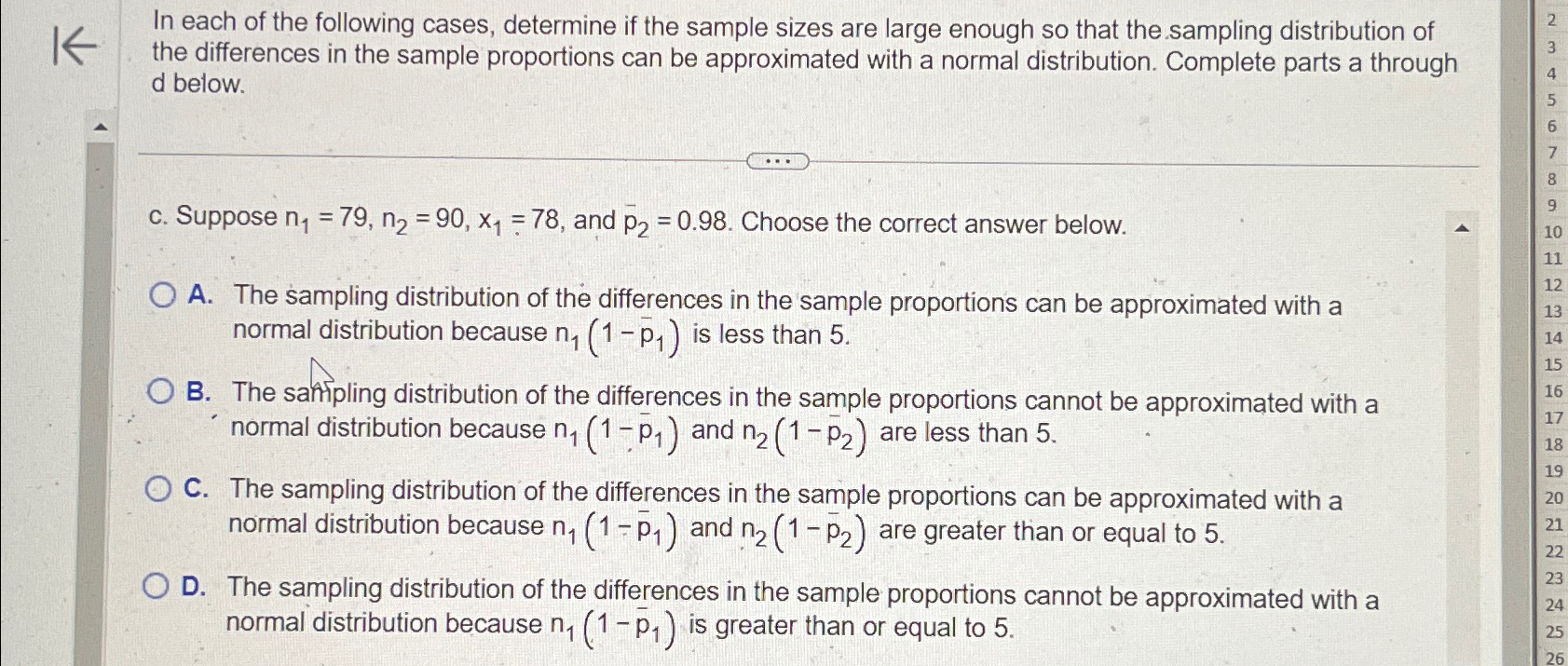 Solved In each of the following cases, determine if the | Chegg.com