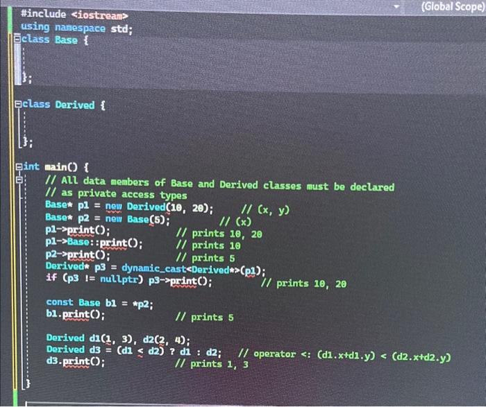 Solved This is C++ ProgrammingPlease help me COMPLETE the | Chegg.com