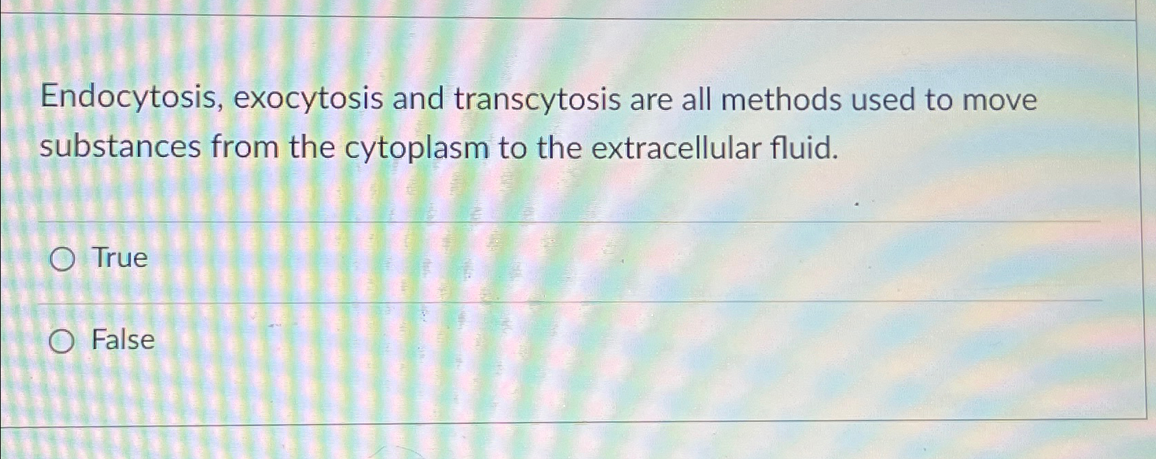 Solved Endocytosis, exocytosis and transcytosis are all | Chegg.com