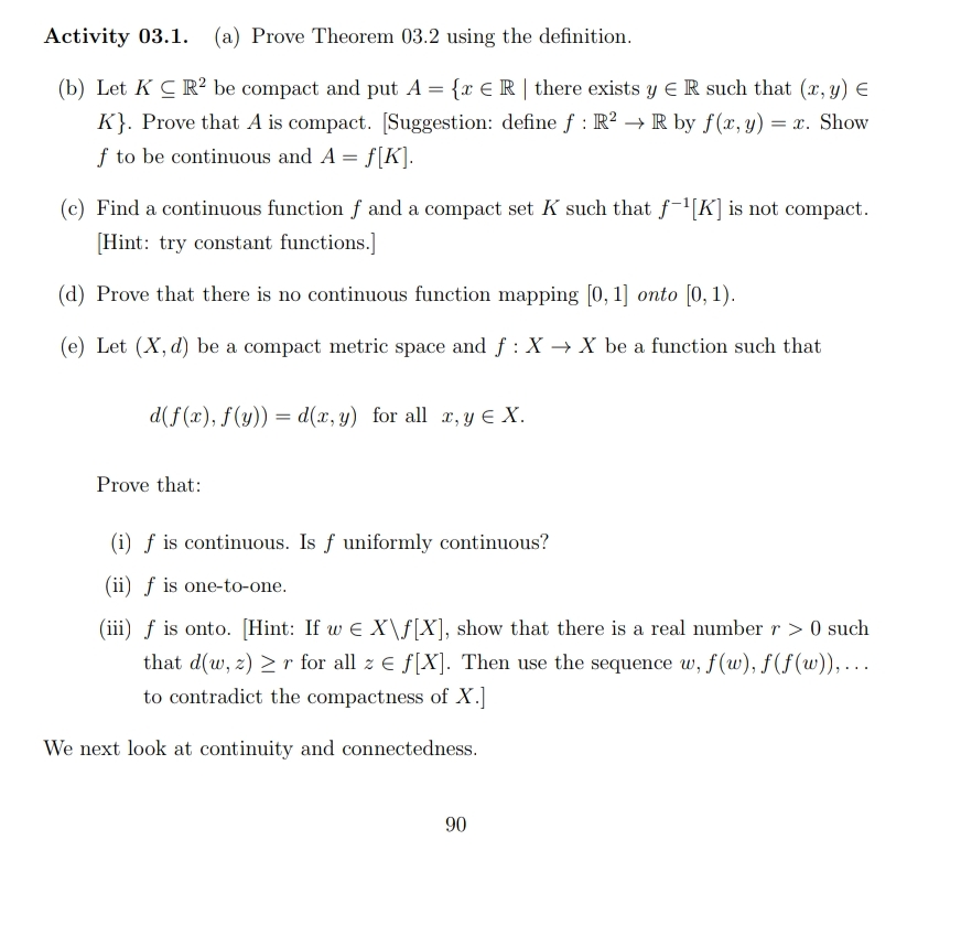 Solved Activity 03.1. (a) ﻿Prove Theorem 03.2 ﻿using the | Chegg.com