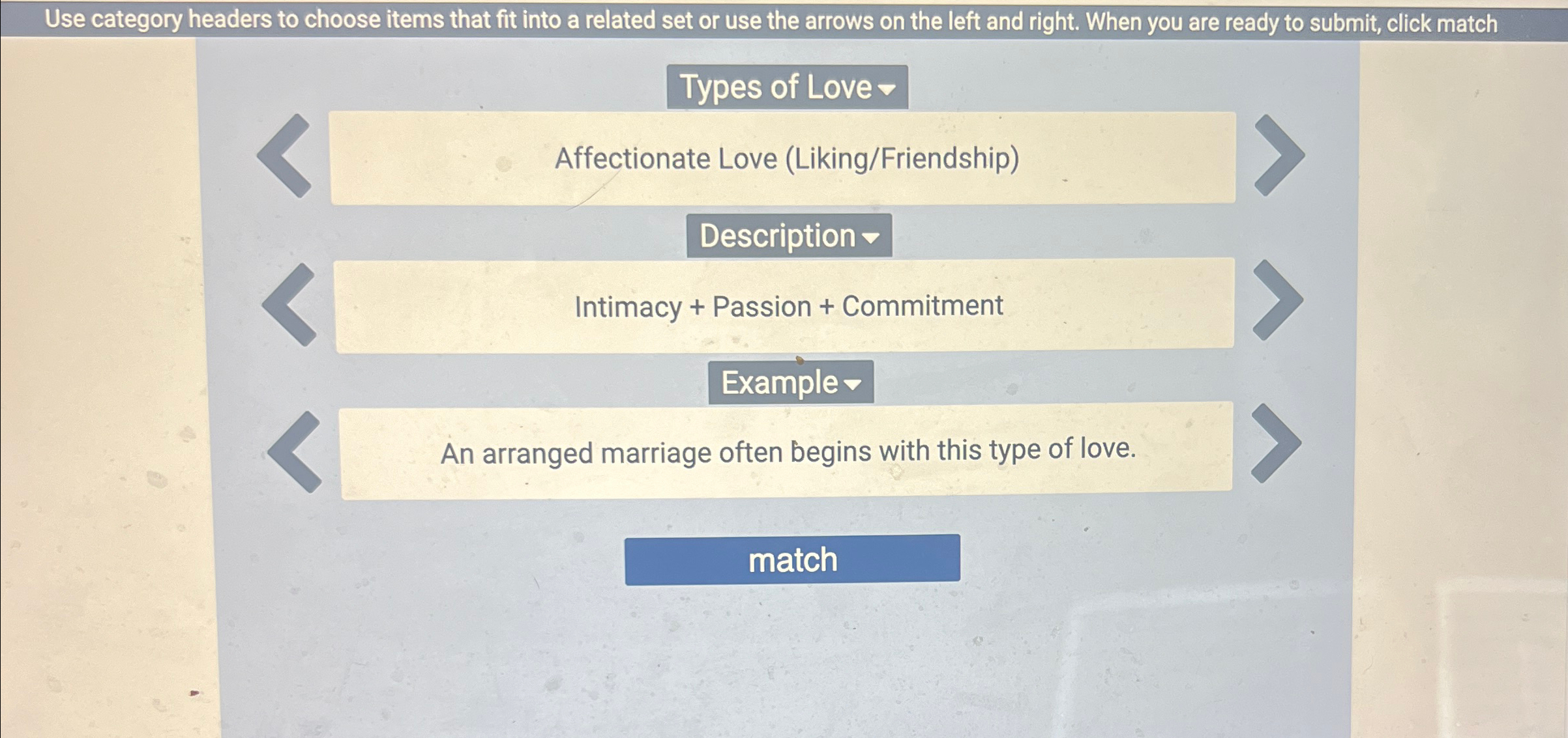 Solved Use category headers to choose items that fit into a | Chegg.com