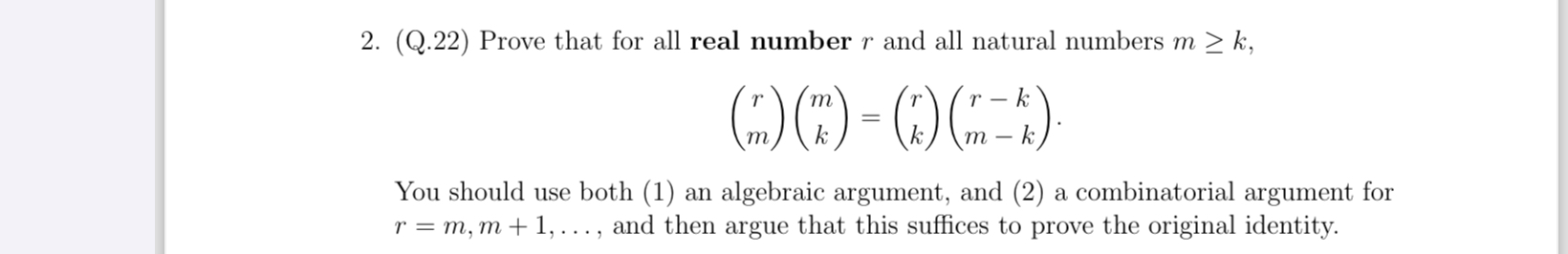 Solved (Q.22) ﻿Prove that for all real number r ﻿and all | Chegg.com