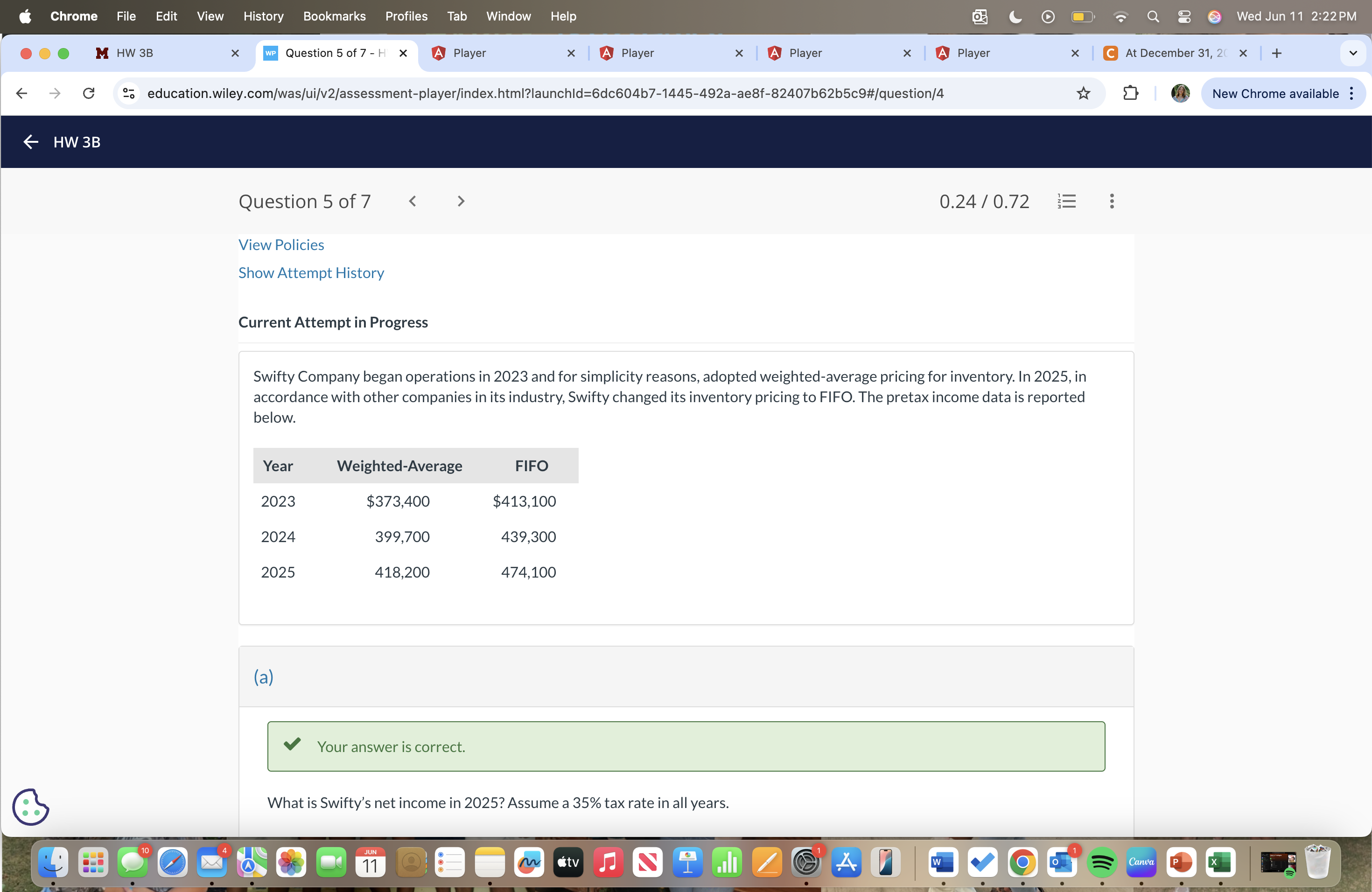 View PoliciesShow Attempt HistoryCurrent Attempt in | Chegg.com