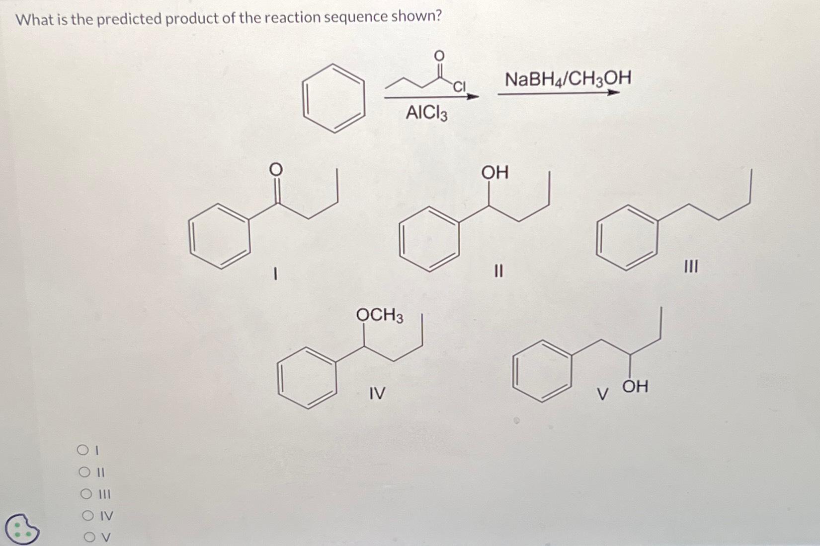 Solved What is the predicted product of the reaction | Chegg.com