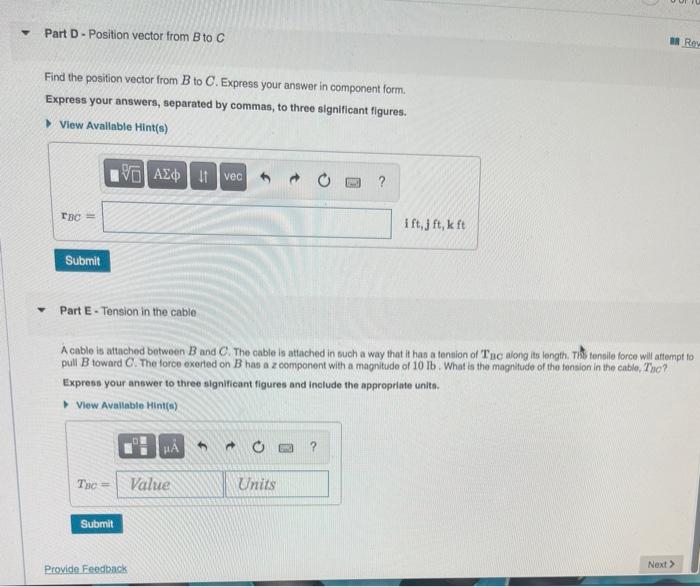 Solved Learning Goal: To find a position vector between two | Chegg.com