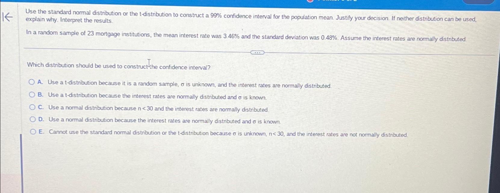 Solved Use the standard normal distribution or the | Chegg.com